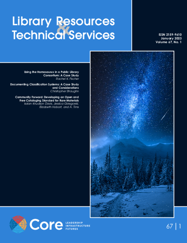 (PDF) Using the Homosaurus in a Public Library Consortium: A Case Study