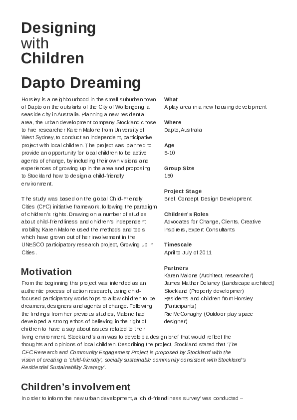 (PDF) Designing for children