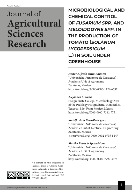 (PDF) MICROBIOLOGICAL AND CHEMICAL CONTROL OF FUSARIUM SPP. AND MELOIDOGYNE SPP. IN THE ...