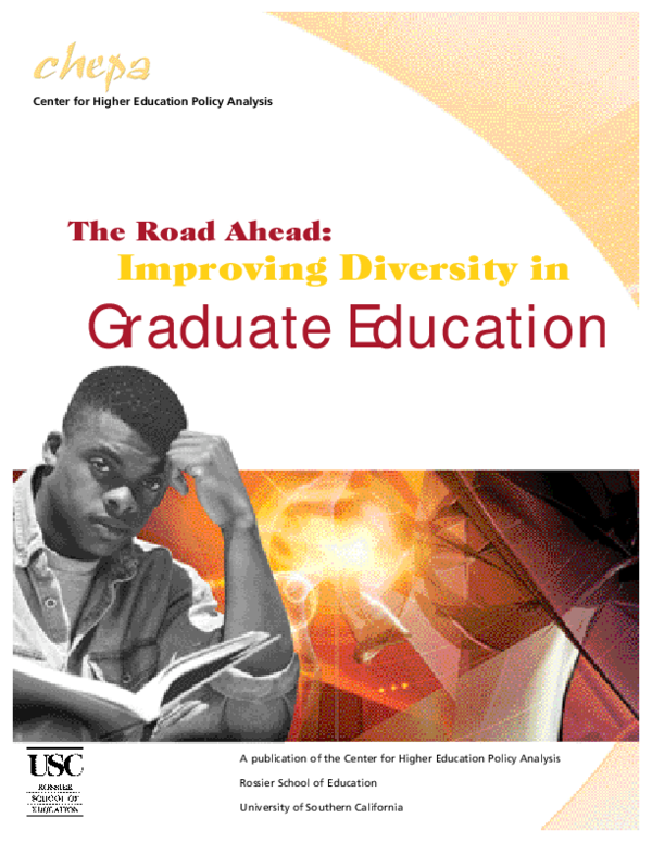 (PDF) The Road Ahead: Improving Diversity in Graduate Education