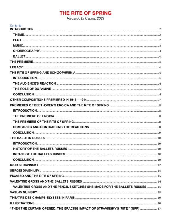 (PDF) THE RITE OF SPRING