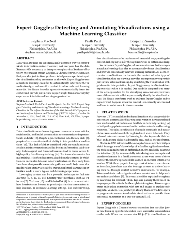 (PDF) Expert Goggles: Detecting and Annotating Visualizations using a Machine Learning ...