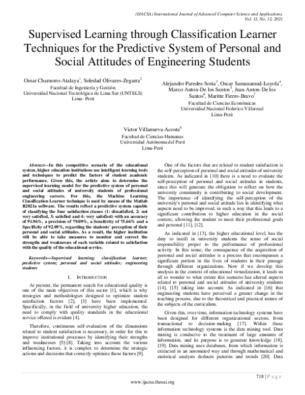 (PDF) Predictive Model for Engineering Student Attitudes