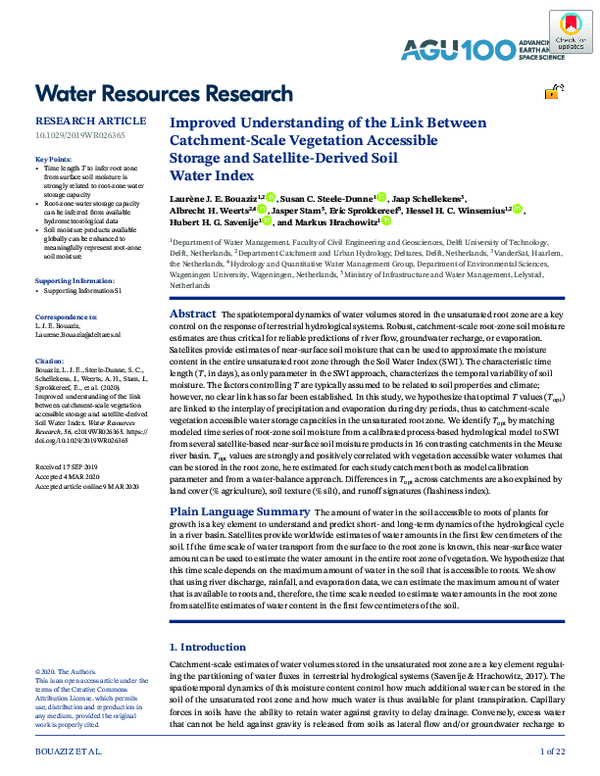 (PDF) Estimation of catchment-scale water-balance with a soil-vegetation-atmosphere transfer model