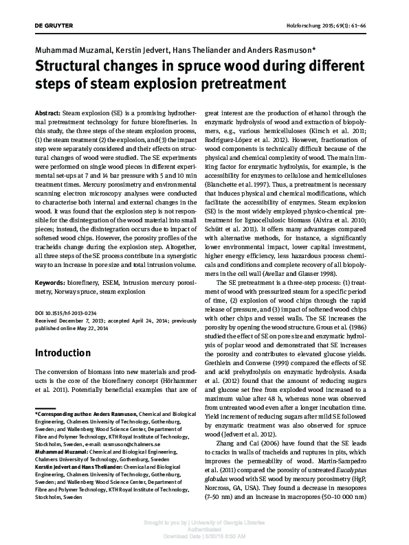 (PDF) Structural changes in spruce wood during different steps of steam ...