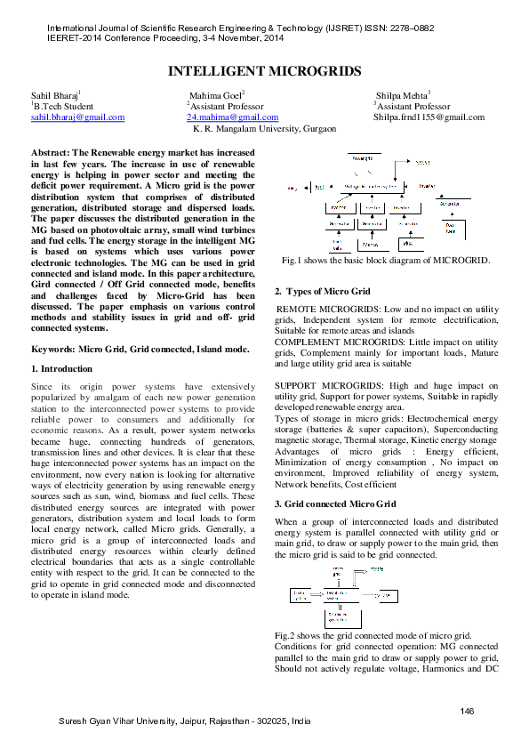 (PDF) Intelligent Microgrids