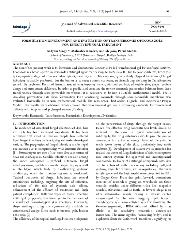 Pdf Formulation Development And Evaluation Of Transdermal Drug Delivery System Of