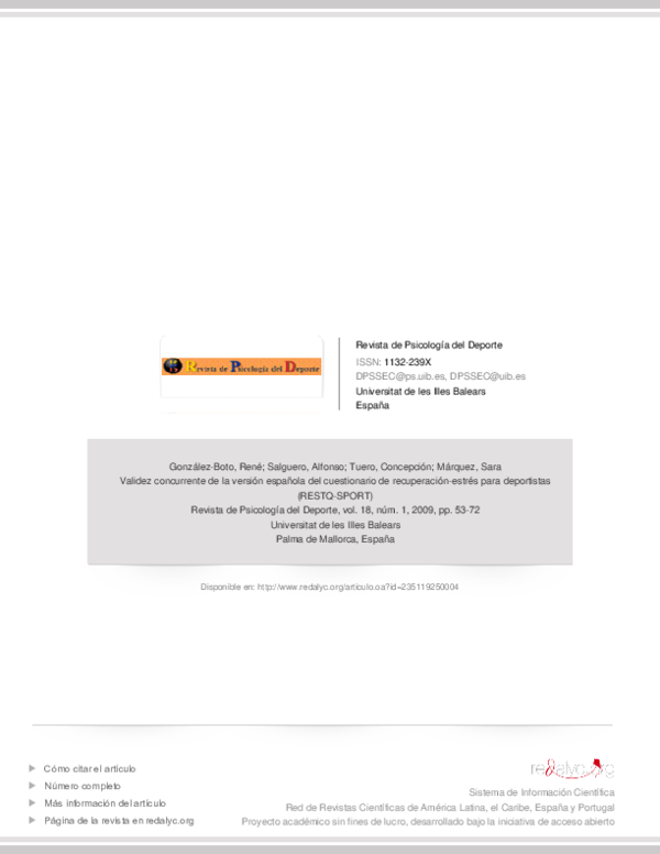 (PDF) Validez concurrente de la versión española del Cuestionario de ...