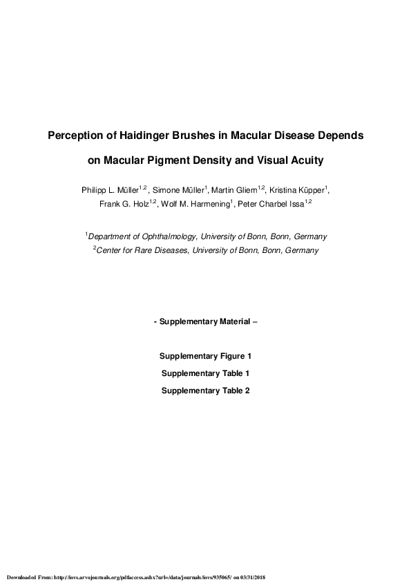 (PDF) Perception of Haidinger Brushes in Macular Disease Depends on ...