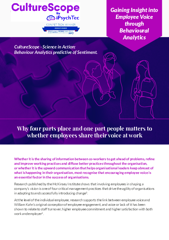 (PDF) Gaining Insight into Employee Voice through Behavioural Analytics ...
