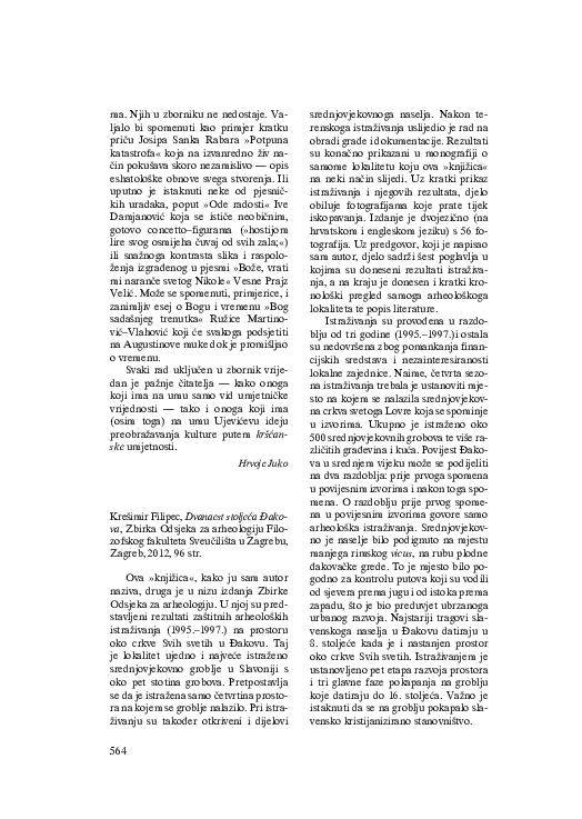 (PDF) Krešimir Filipec, Dvanaest stoljeća Đakova