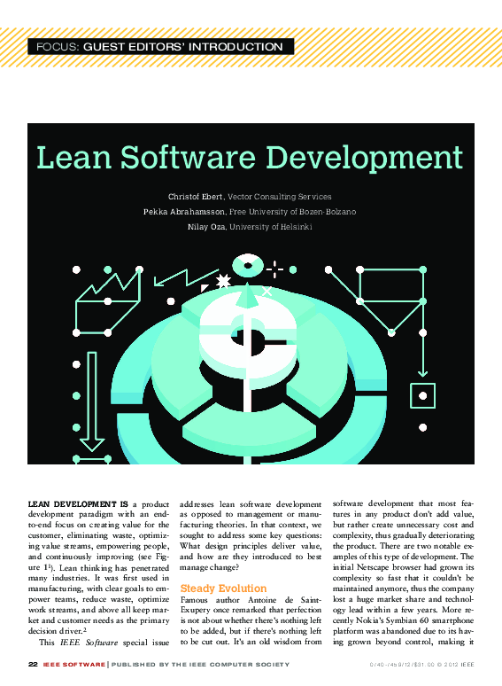 (PDF) Lean Software Development