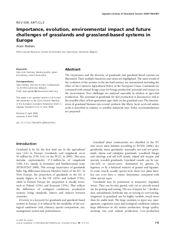 (PDF) Importance, evolution, environmental impact and future challenges ...