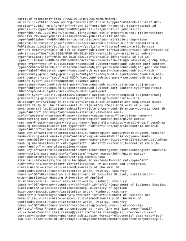 Abiding by the rules?