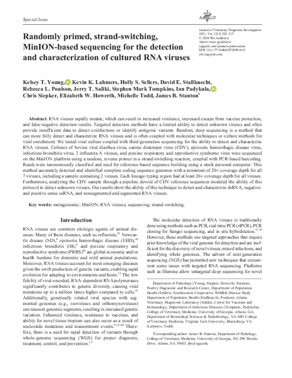 (PDF) Randomly primed, strand-switching, MinION-based sequencing for ...