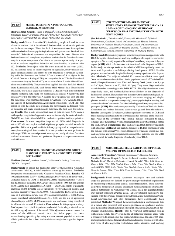 (PDF) Agraphia-Alexia: A Rare form of Focal Atrophy of Uncertain Pathology