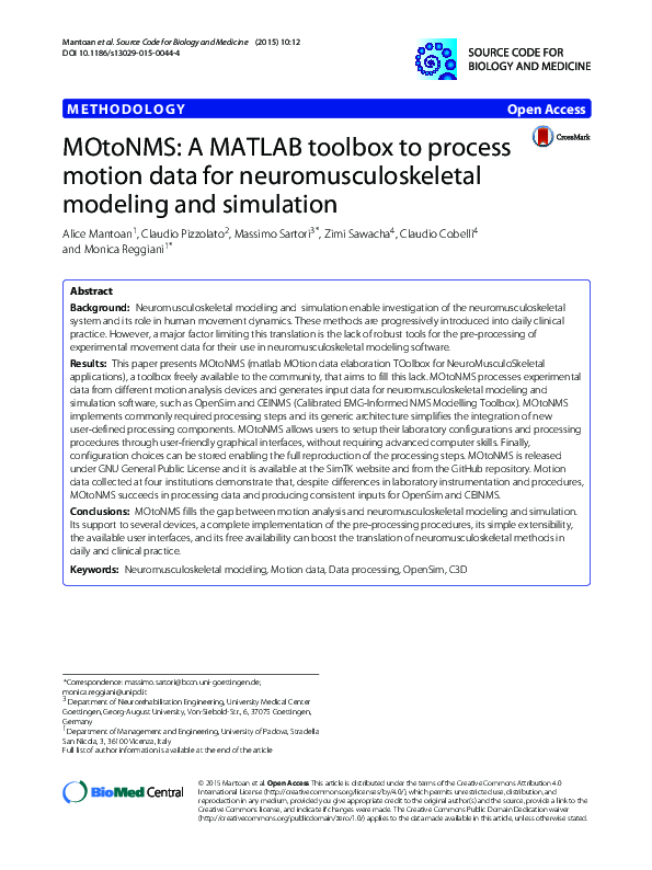 (PDF) MOtoNMS: A MATLAB toolbox to process motion data for ...