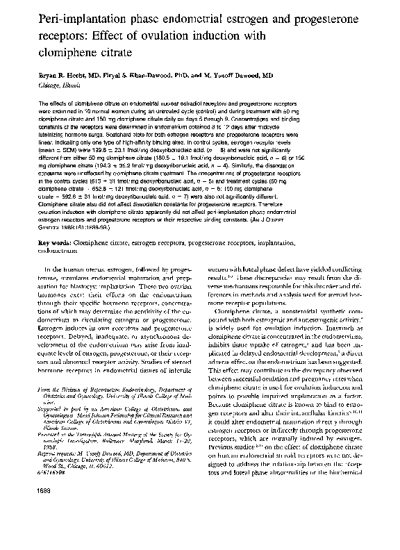 (PDF) Peri-implantation phase endometrial estrogen and progesterone ...