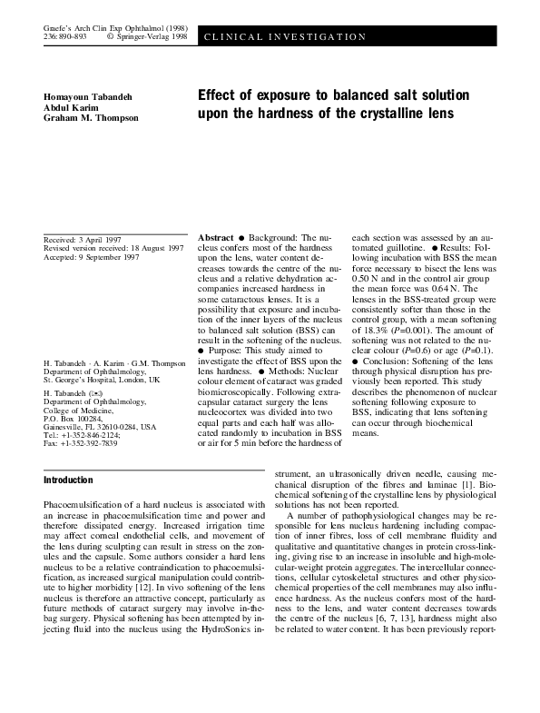 (PDF) Effect of exposure to balanced salt solution upon the hardness of ...