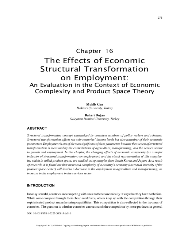 (PDF) The Effects of Economic Structural Transformation on Employment ...