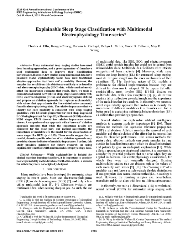 Pdf Explainable Sleep Stage Classification With Multimodal