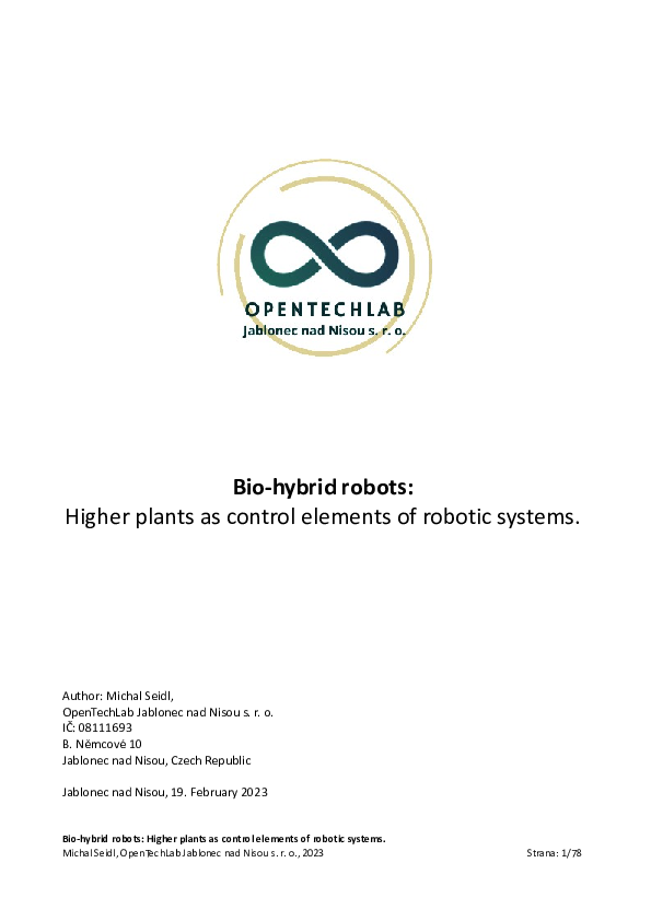 (PDF) Bio-hybrid robots - OpenTechLab(c)