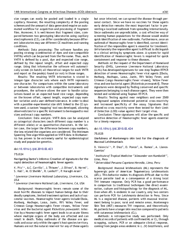 (PDF) Usefulness of Montenegro skin test for the diagnosis of Mucosal ...