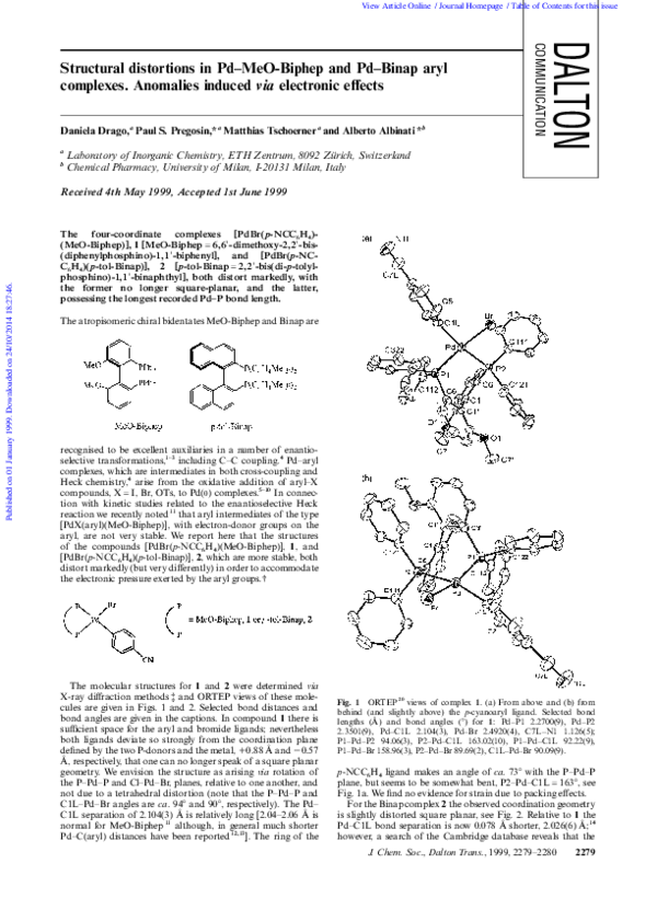 (PDF) Structural distortions in Pd–MeO-Biphep and Pd–Binap aryl ...