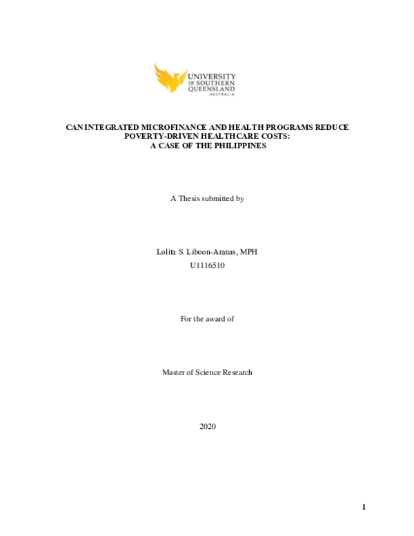 (PDF) Can integrated microfinance and health programs reduce poverty ...