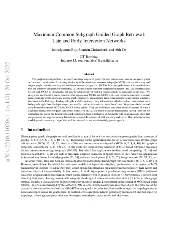 Maximum Common Subgraph Guided Graph Retrieval: Late and Early Interaction Networks