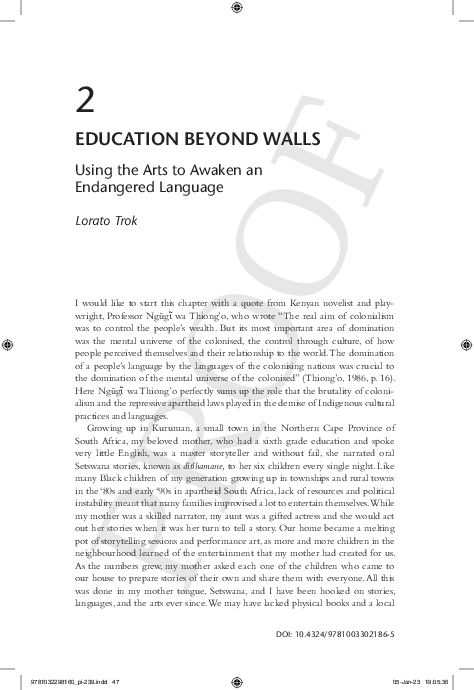 (PDF) Education Beyond Walls