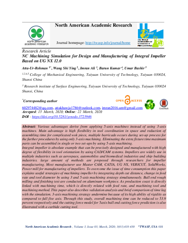 (PDF) North American Academic Research