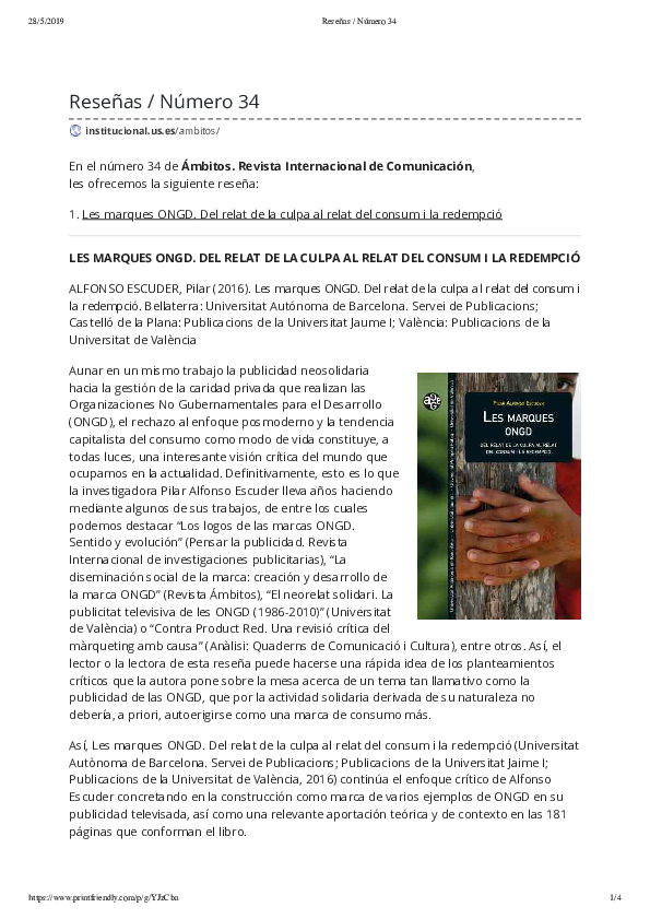 (PDF) Les marques ONGD. Del relat de la culpa al relat del consum i la ...