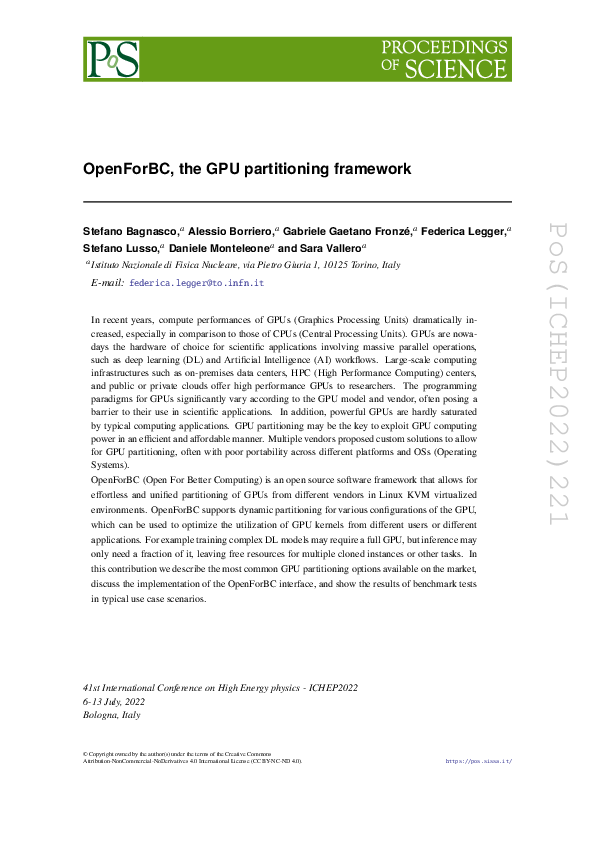 Pdf Openforbc The Gpu Partitioning Framework