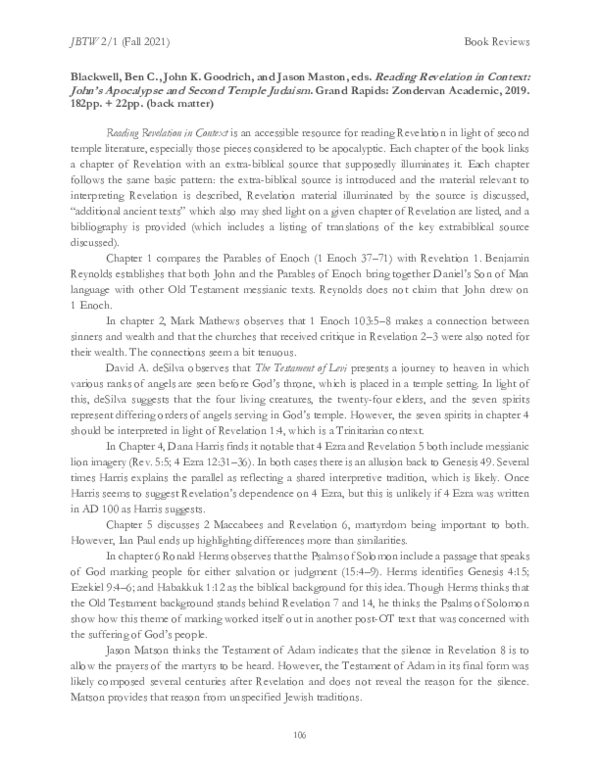 (PDF) Review of Blackwell, Ben C., John K. Goodrich, and Jason Maston ...