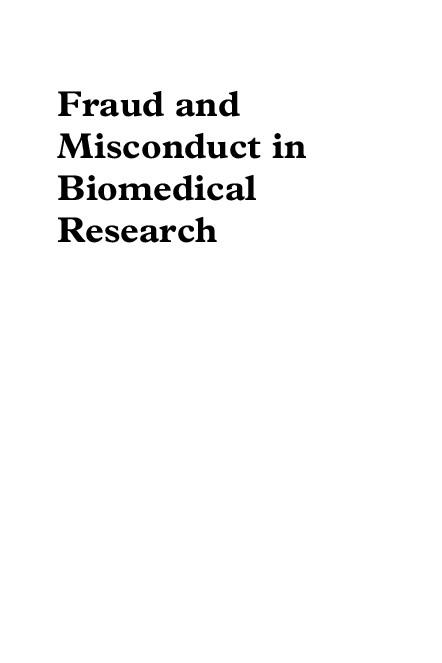 (PDF) Fraud and misconduct in clinical research