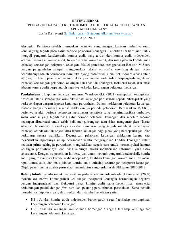 (PDF) REVIEW JURNAL AKUNTANSI KONTEMPORER