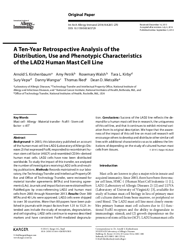 (PDF) A Ten-Year Retrospective Analysis of the Distribution, Use and ...