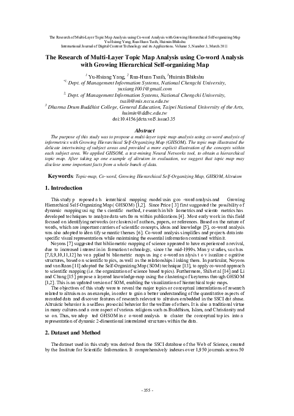 (PDF) The Research of Multi-Layer Topic Map Analysis using Co-word ...