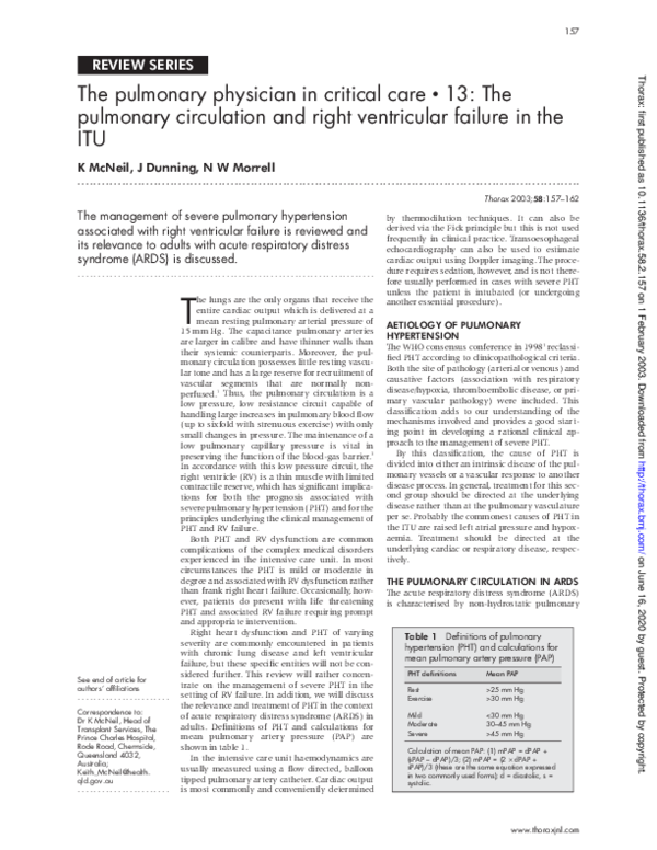 (PDF) The pulmonary physician in critical care * 13: The pulmonary ...