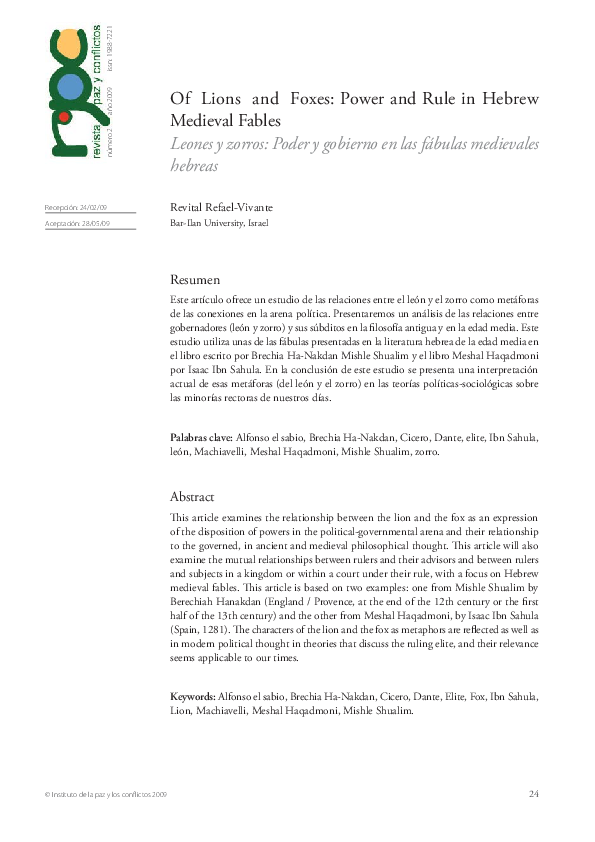 (PDF) Medieval Fables