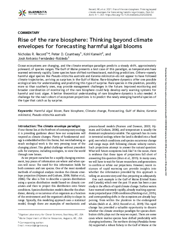 (PDF) Rise of the rare biosphere