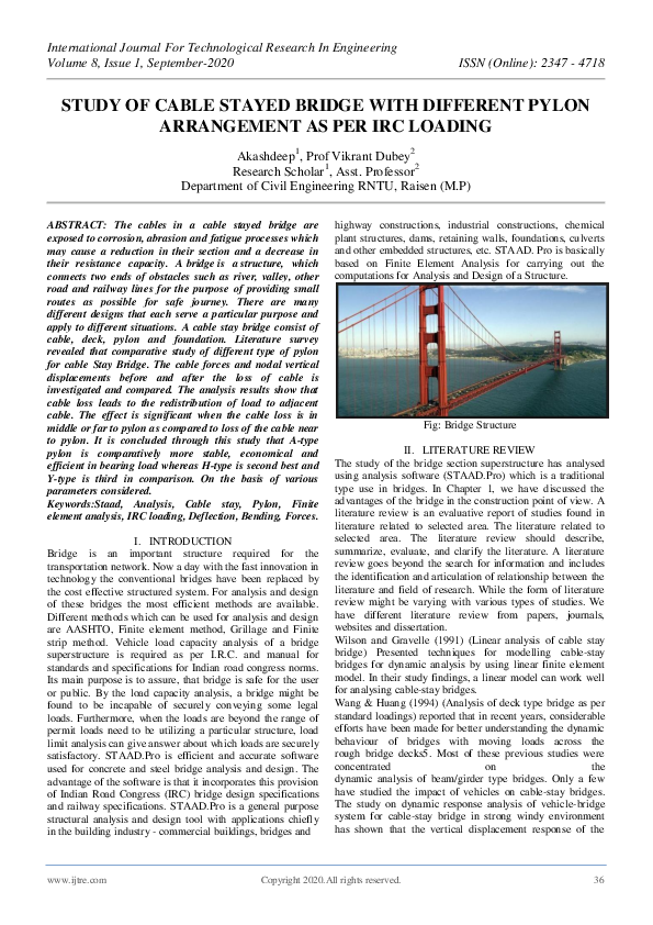 (PDF) Study of Cable Stayed Bridge with Different Pylon Arrangement as ...