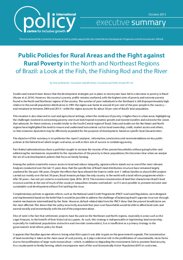(PDF) Public policies for rural areas and the fight against rural ...