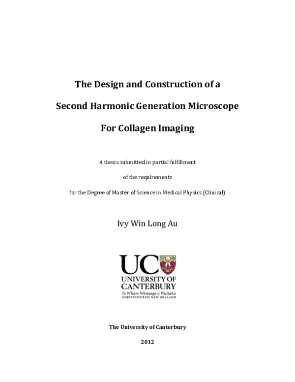 (PDF) The Design and Construction of a Second Harmonic Generation ...