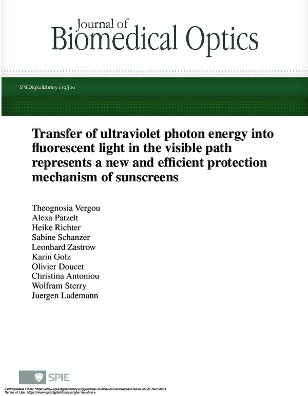 (PDF) Transfer of ultraviolet photon energy into fluorescent light in ...