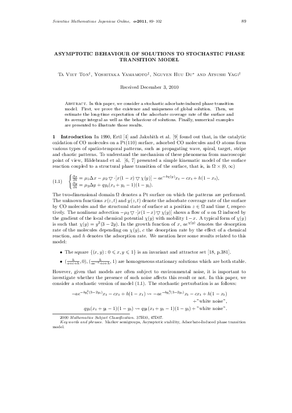 (PDF) Asymptotic Behaviour of Solutions to Stochastic Phase Transition ...