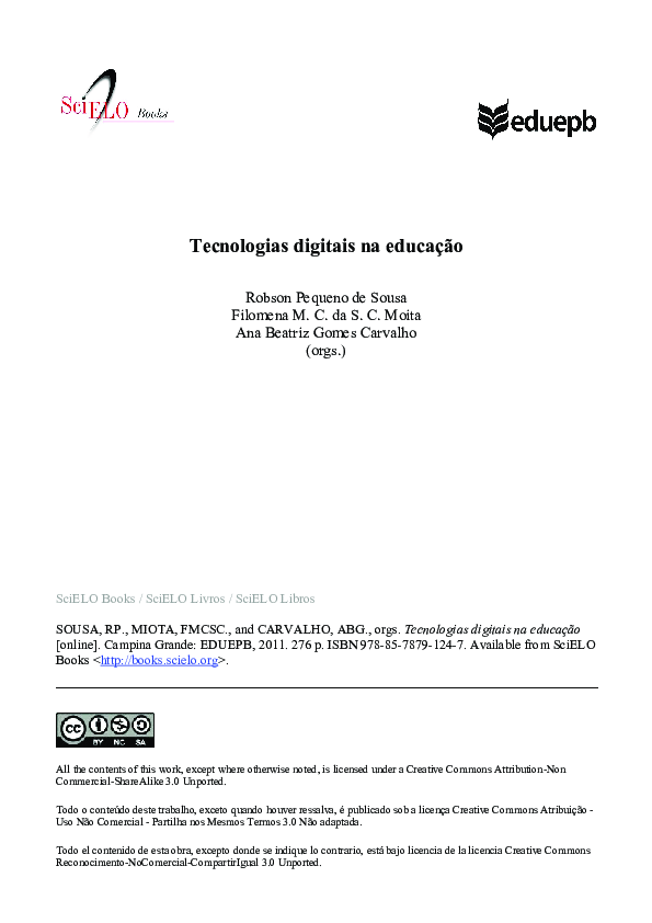 (PDF) Tecnologias digitais na educação