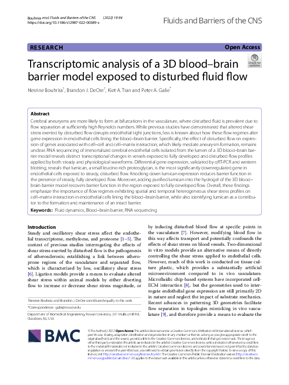 (PDF) Transcriptomic analysis of a 3D blood–brain barrier model exposed ...