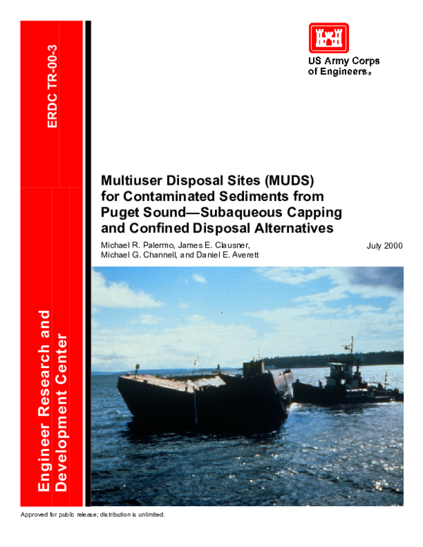 (PDF) MUDS for Contaminated Sediment Capping in Puget Sound